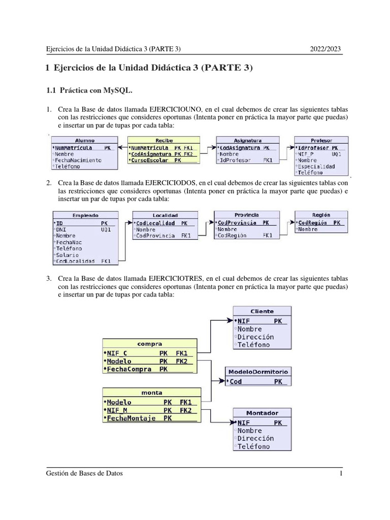 Ejercicios de La Unidad Didáctica 3 (PARTE 3) | PDF