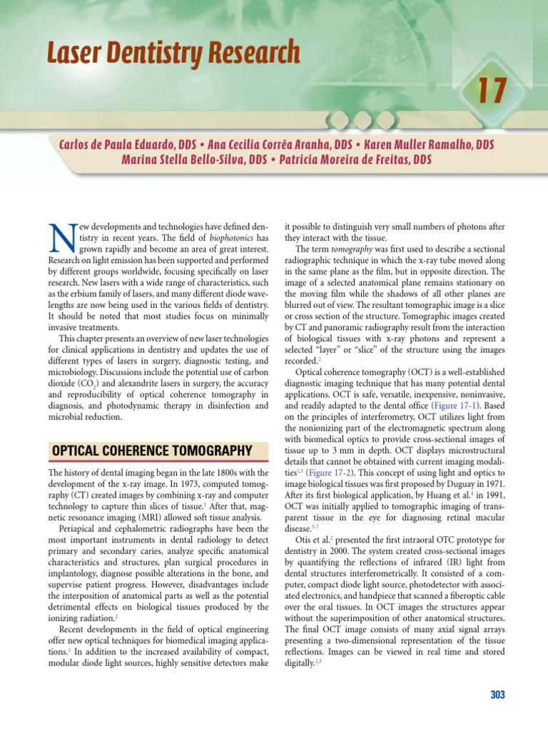 Laser Dentistry Research | PDF | Laser | Medical Imaging