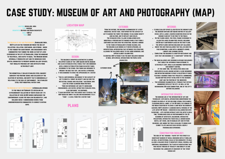 Map Museum of Art and Photography Bangalore Case Study | PDF