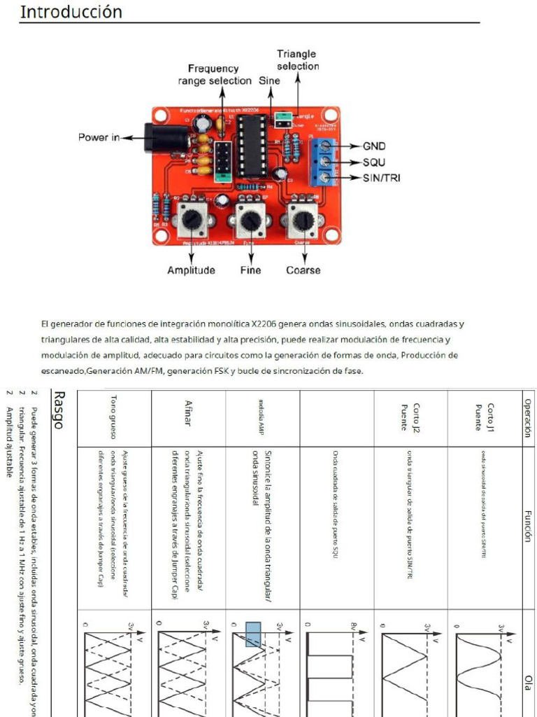 1-Generador de Señales - XR2206 | PDF