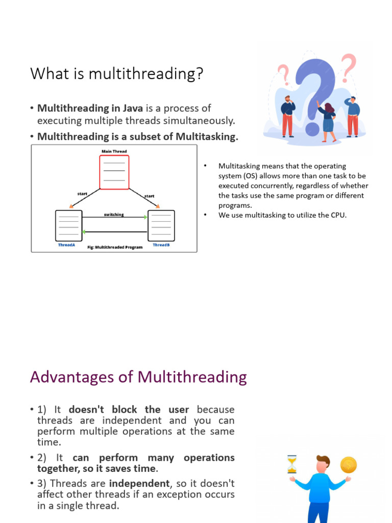 Multitheading in Java | PDF | Thread (Computing) | Process (Computing)