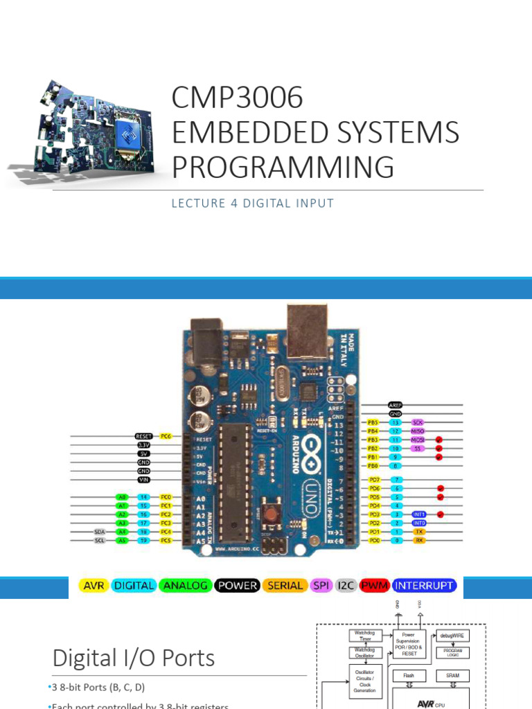 Embedded Systems: Digital Input | PDF | Switch | Digital Electronics