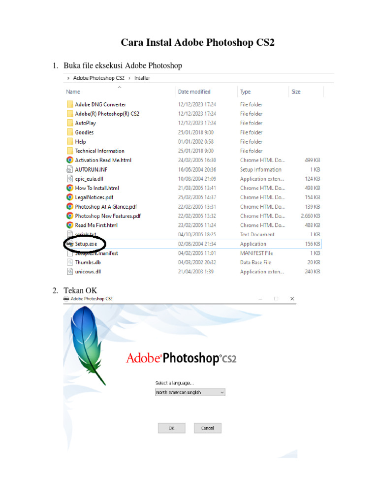 Cara Instal Adobe Photoshop CS2 | PDF | Komputer