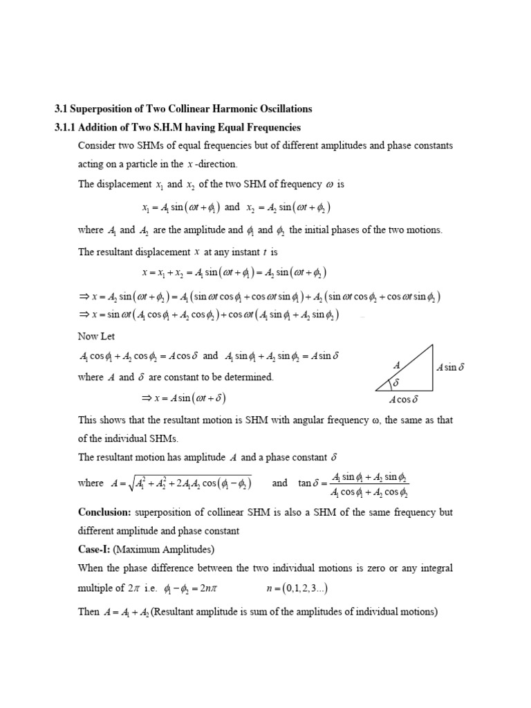 Wave Note | PDF | Phase (Waves) | Mechanics