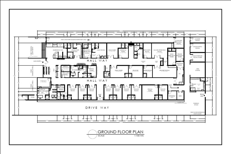 PUDPUD-HOSPITAL-FLOOR-PLAN | PDF | Health Sciences | Public Services