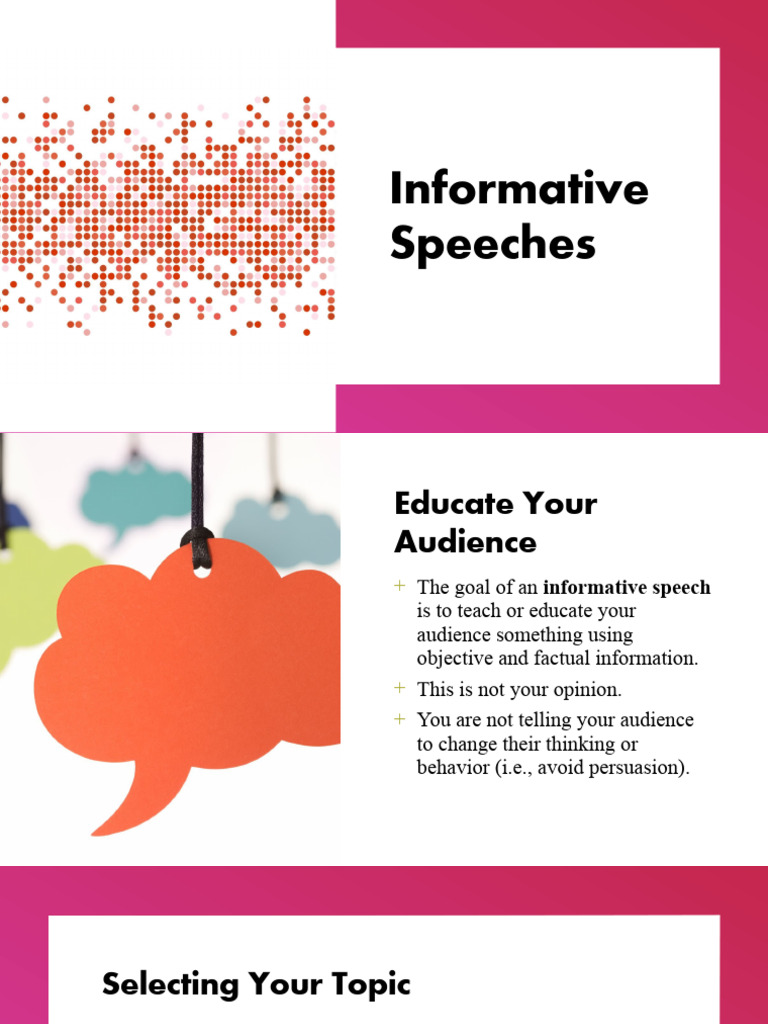 Informative Speeches - CH 11.1 | PDF | Persuasion | Attitude (Psychology)