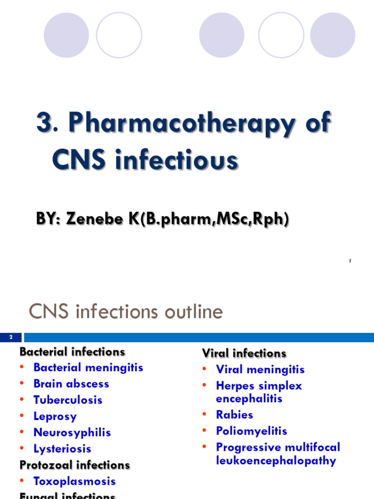 CNS Infections | PDF | Meningitis | Infection