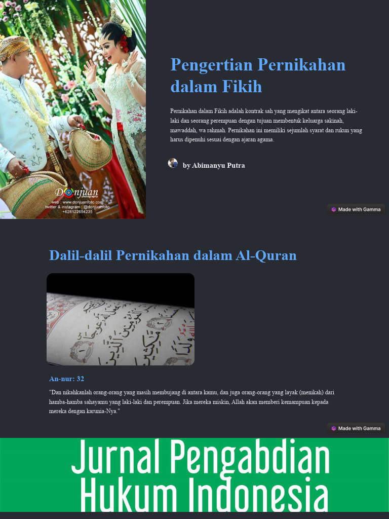 Pengertian Pernikahan Dalam Fikih | PDF