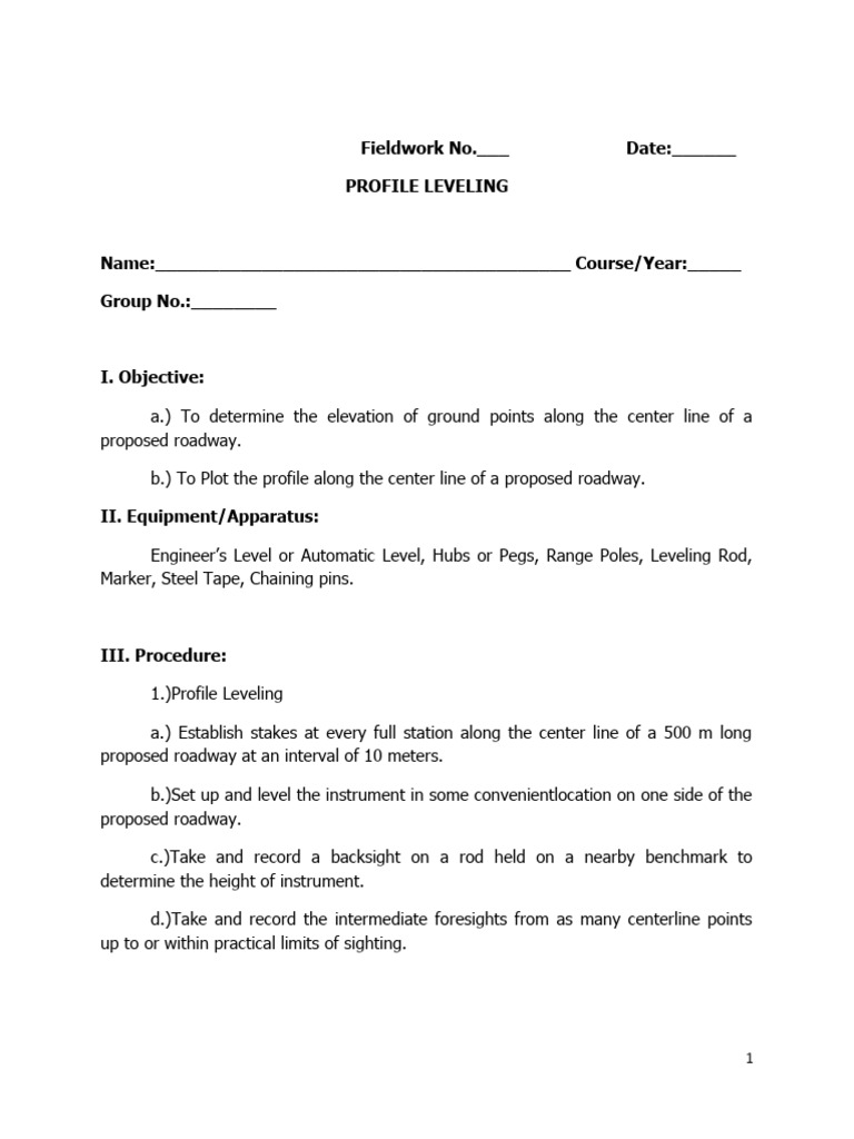 Profile-Leveling | PDF