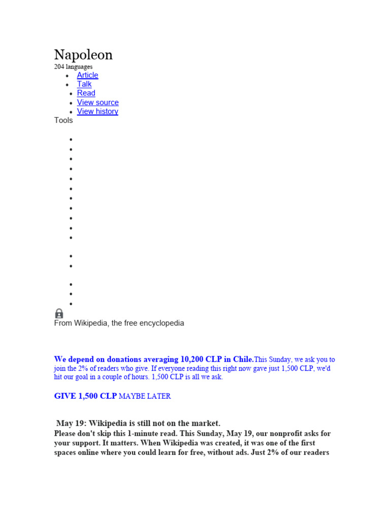 Napoleon | PDF | Napoleon | First French Empire