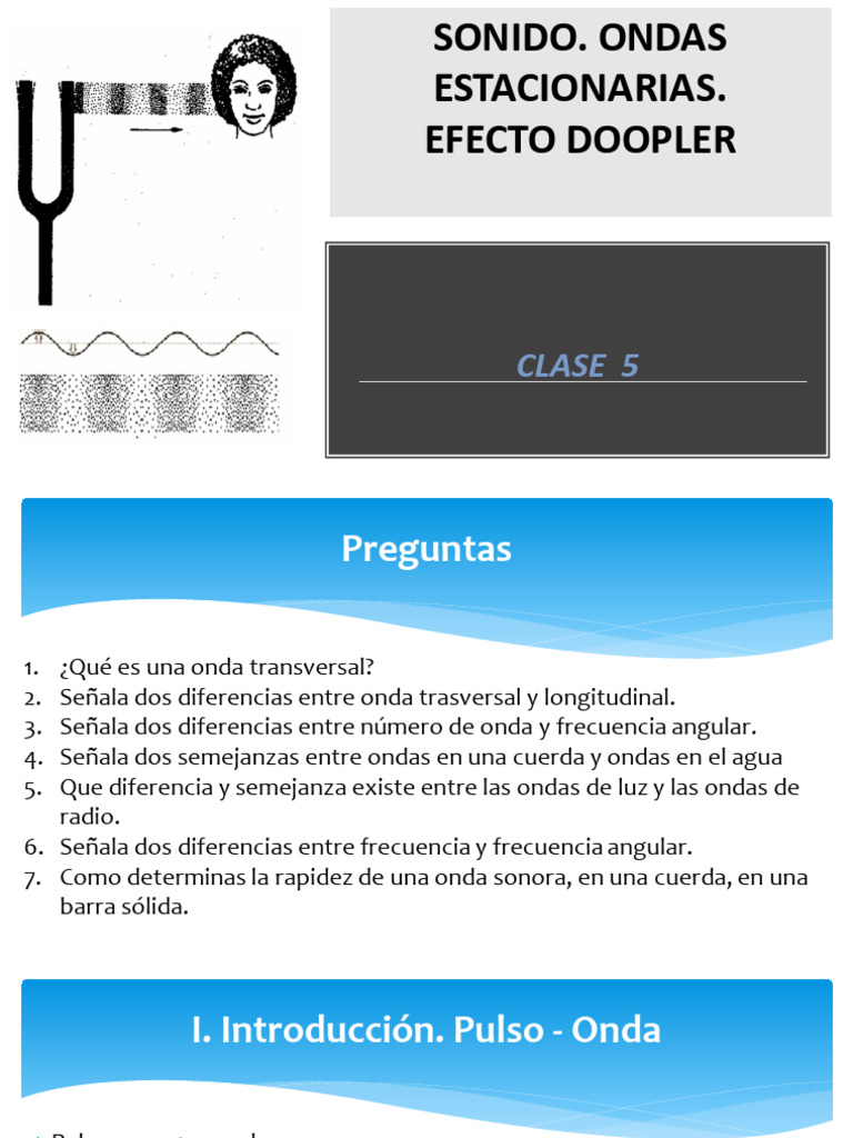Clase 05-2024-1 | PDF | Olas | Sonido