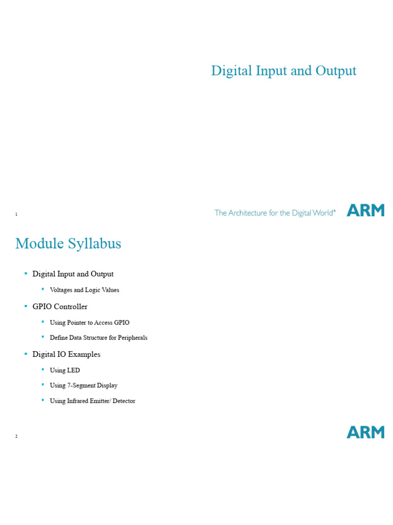 Enhanced - Digital Input and Output | PDF | Logic Gate | Computer Engineering