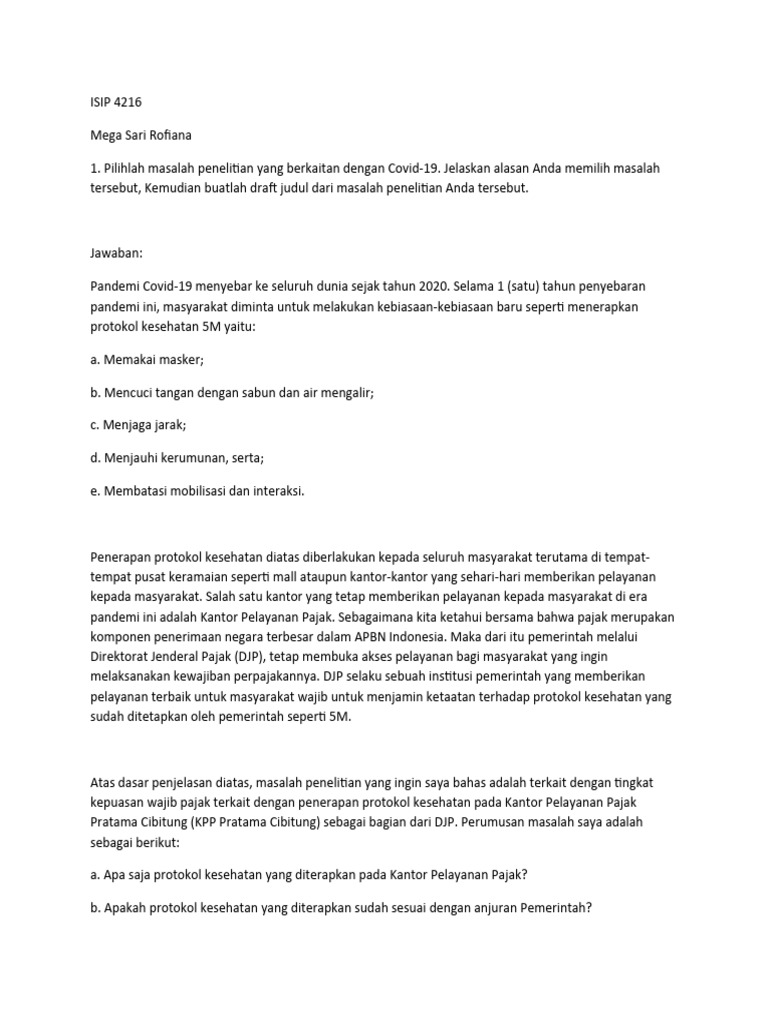 ISIP 4216 Tugas 1-WPS Office | PDF