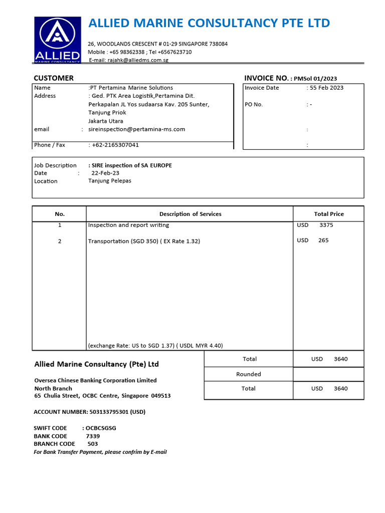 Invoice For SA EUROPE | PDF