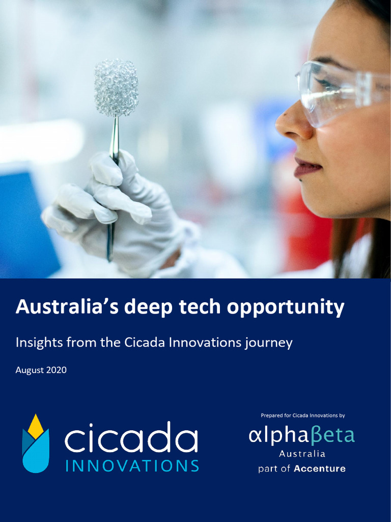 Australias Deep Tech Opportunity - Insights From The Cicada Innovations Journey | PDF ...