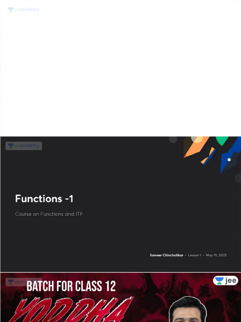 Functions - 1 - SETS & RELATIONS | PDF Functions - 1 - SETS & RELATIONS | PDF