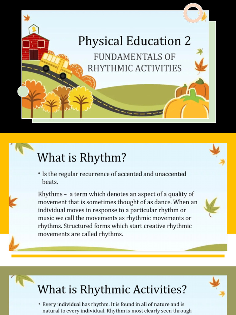 PE2 LESSON 1 Rhythmic Activities and LESSON 2 | PDF