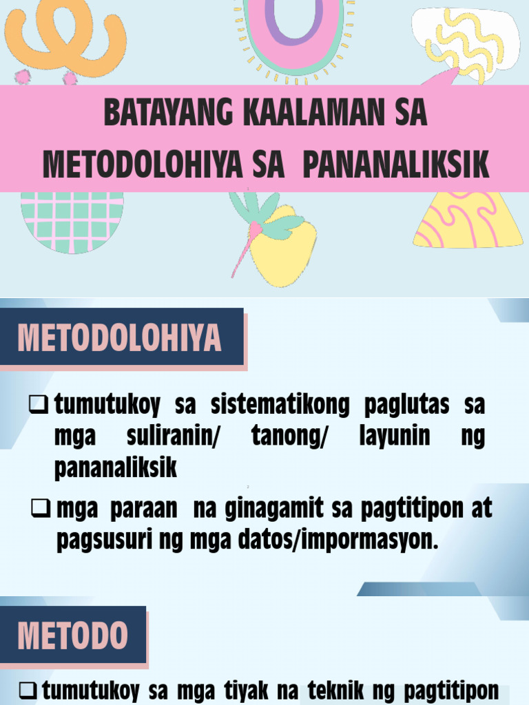 Metodo NG Pananaliksik | PDF