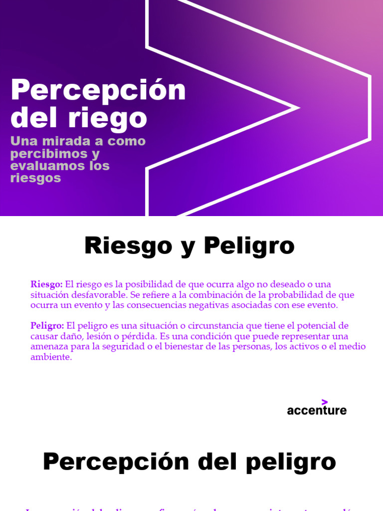 Percepcion Del Riesgo 2 | PDF | Riesgo | Percepción