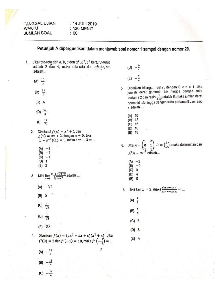 Um Ugm 2019 Tkdu - Kode 934 Asli | PDF