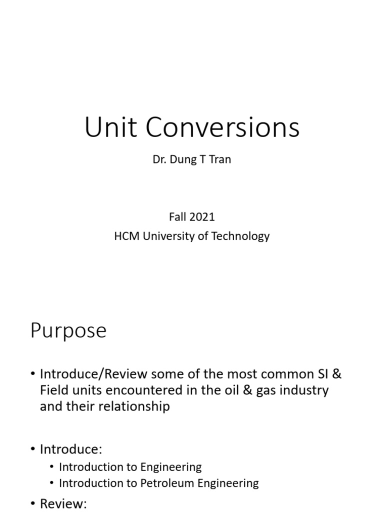 Oil & Gas Unit Conversion Guide | PDF | Mole (Unit) | Weight