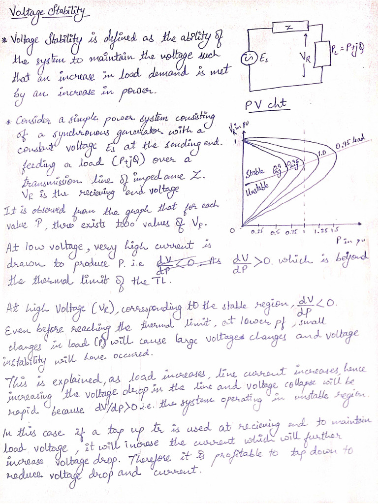 Voltage Stability and Collapse | PDF