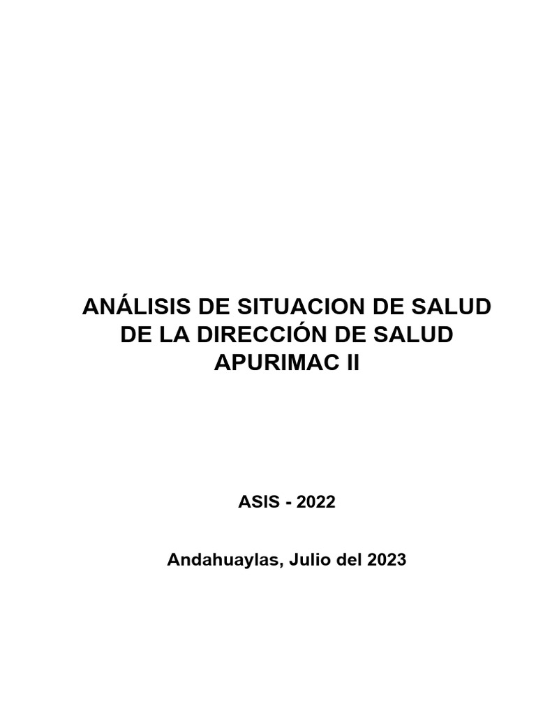 Asis Disa Apurimac II - 2022 Ok - Publico All | PDF | Ciencias de la Tierra
