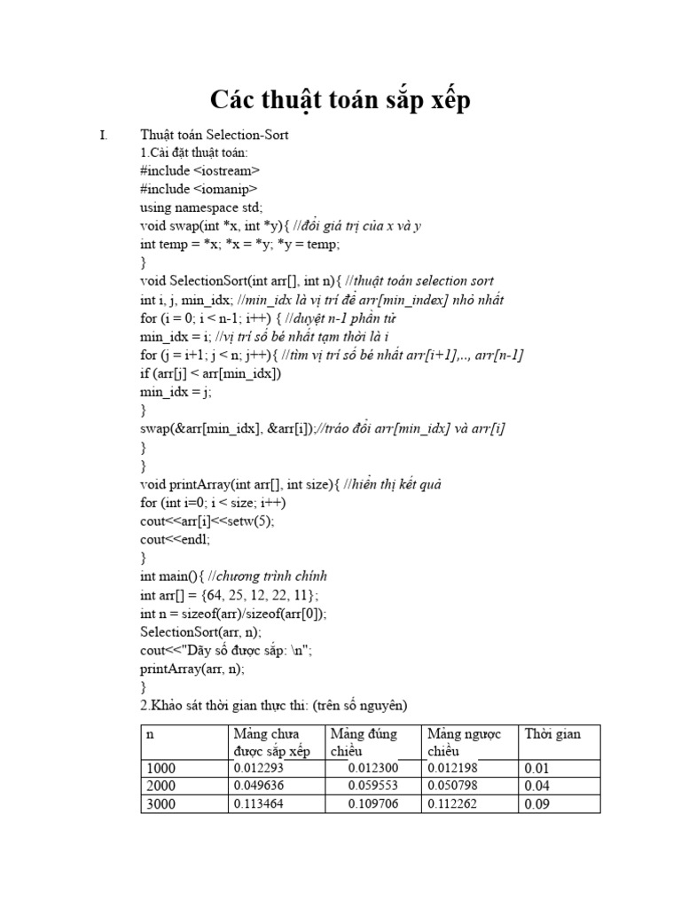 BT Tong Hop Sap Xep | PDF