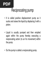 Reciprocating Pump: Parts and Function | PDF | Pump | Piston