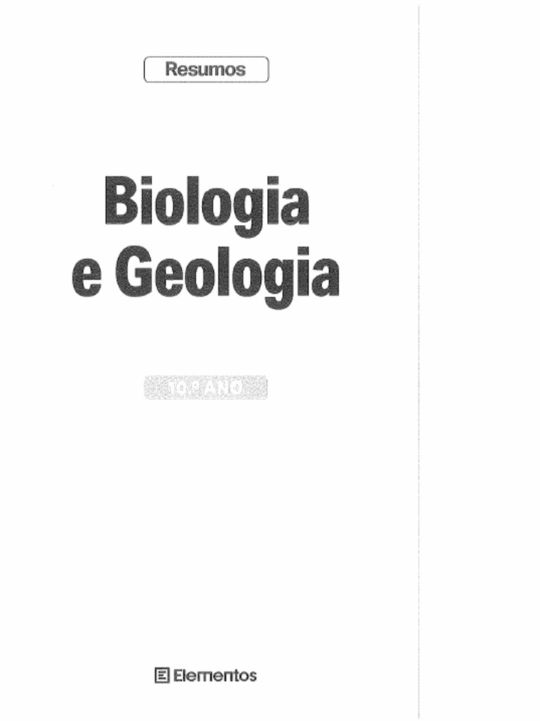 Resumos Biologia Geologia 10ano | PDF