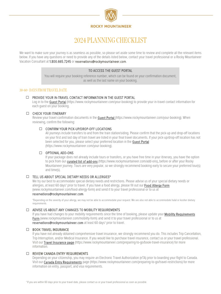 2024 Planning Checklist CAD Jan 26 | PDF | Business