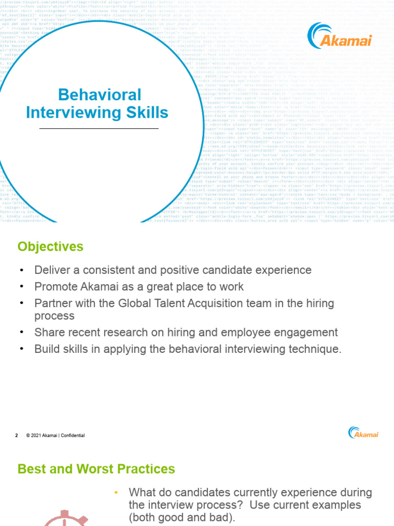 Behavioral Interviewing Best Practices | PDF | Recruitment | Behavior