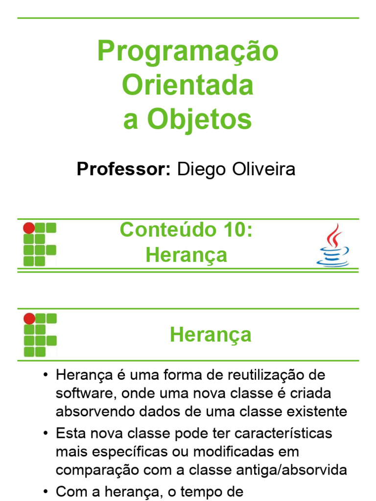 POO10 - Heranca | PDF
