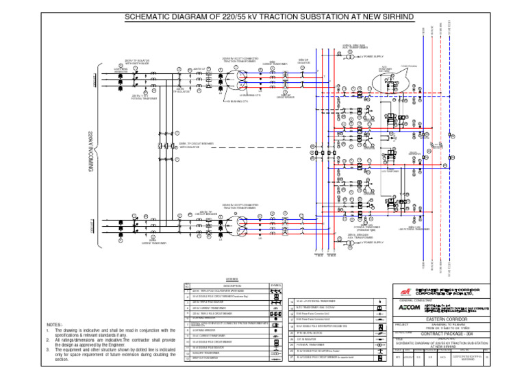 2.PS-Schematic New Sirhind TSS | PDF | Electrical Substation | Transformer