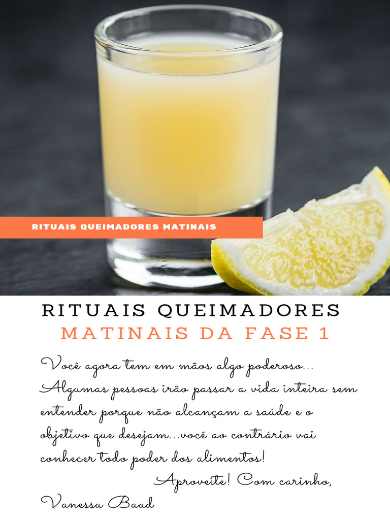 Receitas de Shots Matinais Saudáveis | PDF | Gastronomia, comida e ...