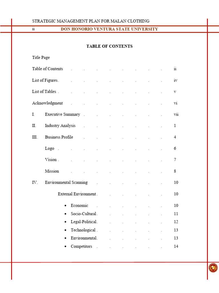 Malan Clothing Part 1 Final | PDF | Strategic Management | Swot Analysis