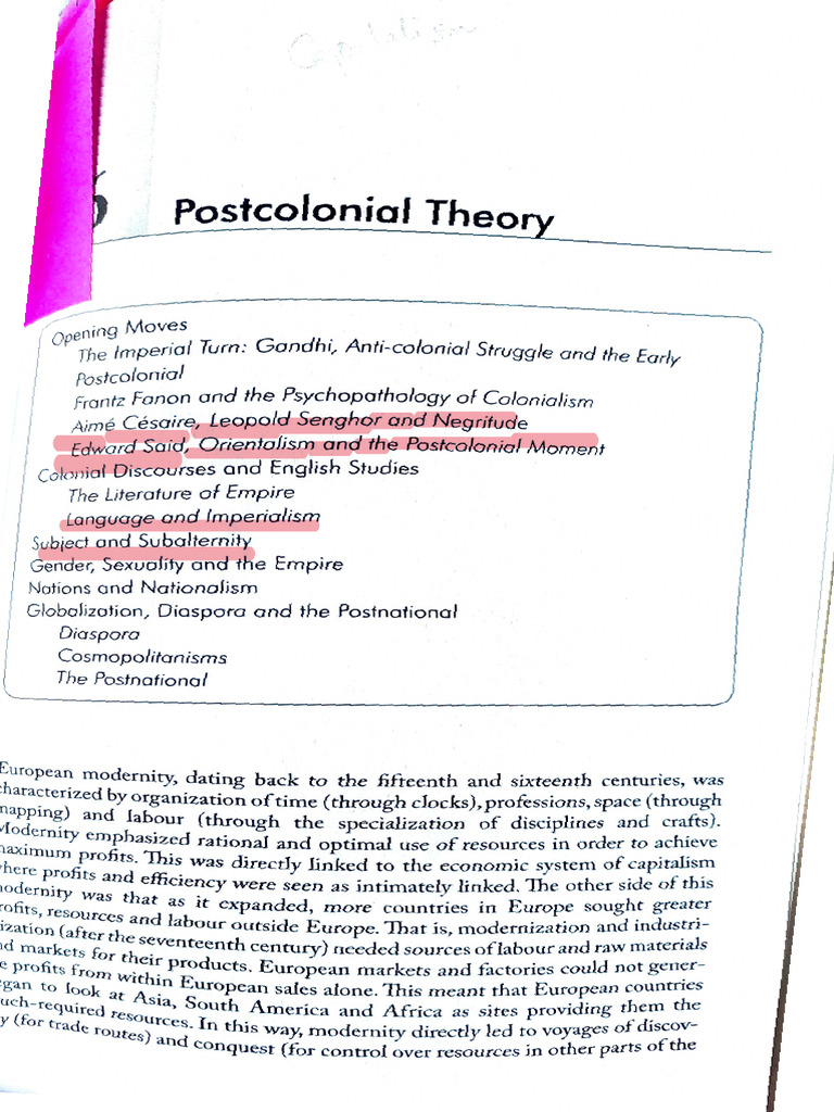 Pages From Postcolonial Theory | PDF | Postcolonialism | Liberal Arts Education