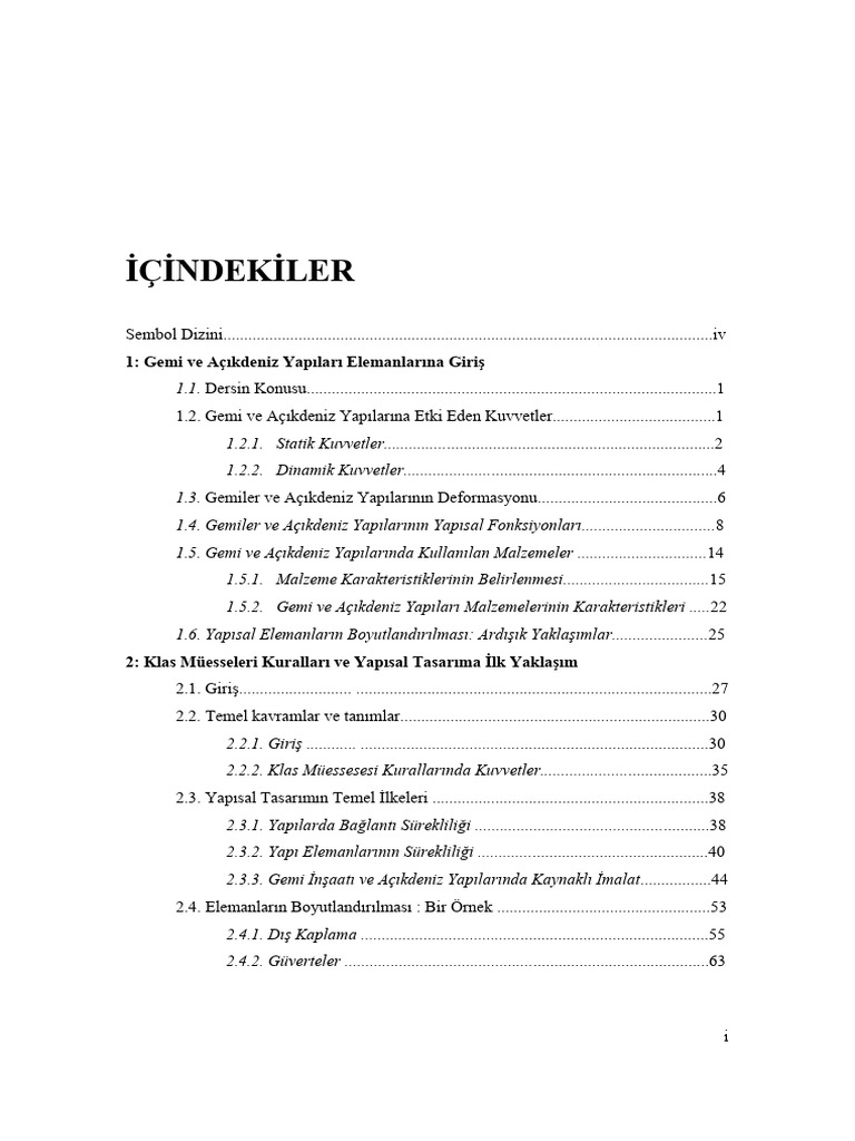 Gemi Yapi Elemanlari Ders Notu-2 | PDF