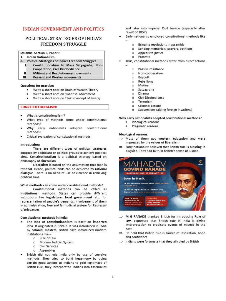 Indian National Movement | PDF | Mahatma Gandhi | Indian Independence ...