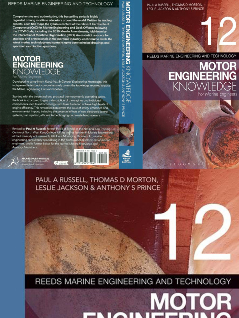 Reeds Vol. 12 Motor Engineering Knowledge For Marine Engineers (UP To ...