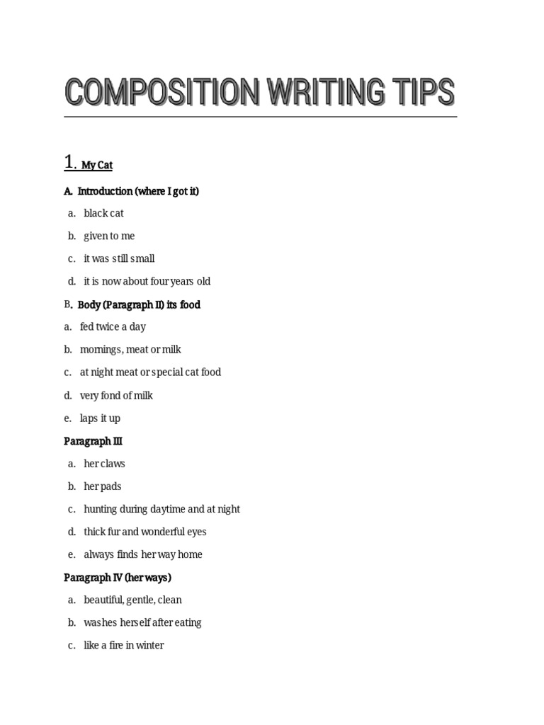 Composition Writing Tips | PDF