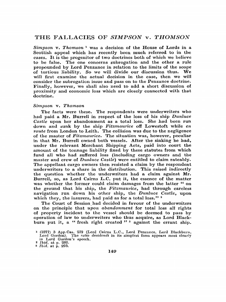 Modern Law Review - March 1971 - James - The Fallacies of Simpson V ...