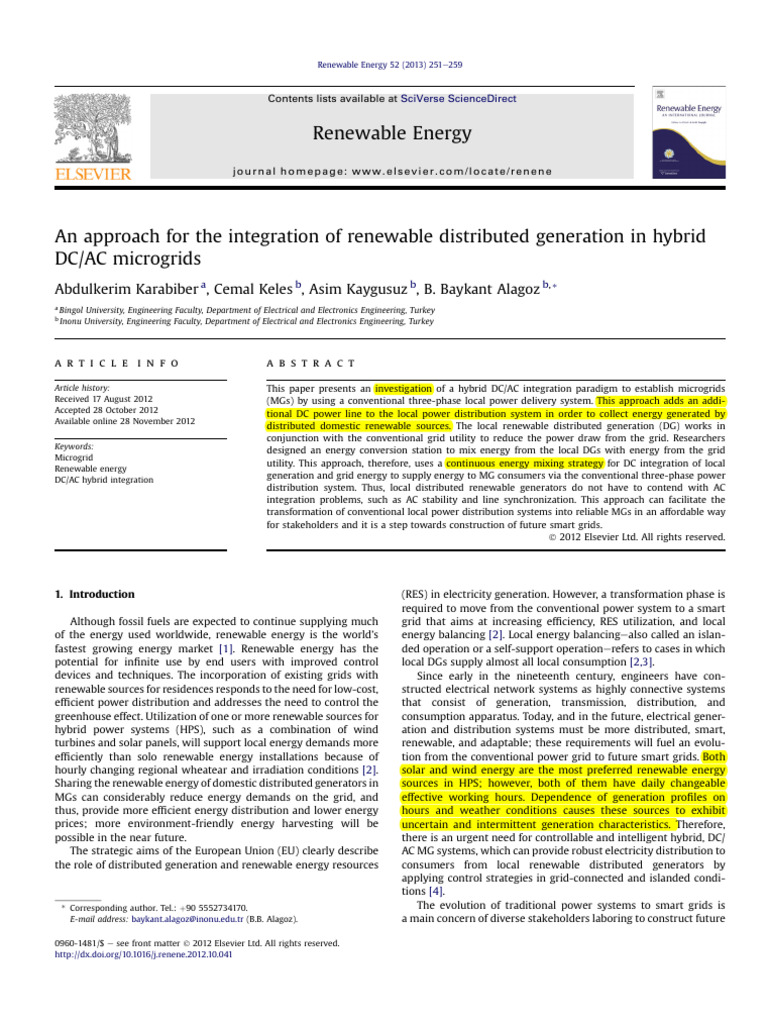 An Approach For The Integration of Renewable Distributed Generation in ... An Approach For The Integration of Renewable Distributed Generation in ...