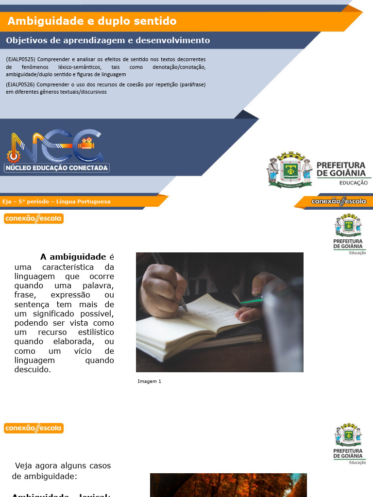 Slides - EJA - 5 Período - Ambiguidade e Duplo Sentido | PDF ...