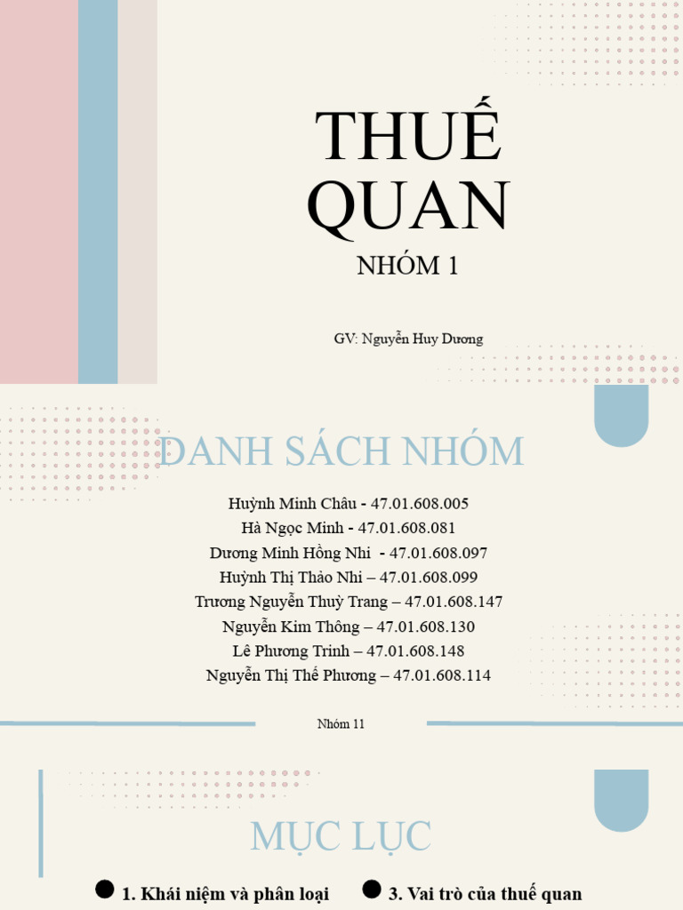 THUẾ QUAN | PDF