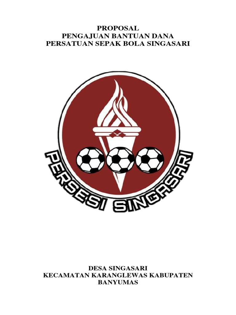 Proposal Bantuan Dana Sepak Bola PERSESI | PDF | Olahraga & Rekreasi