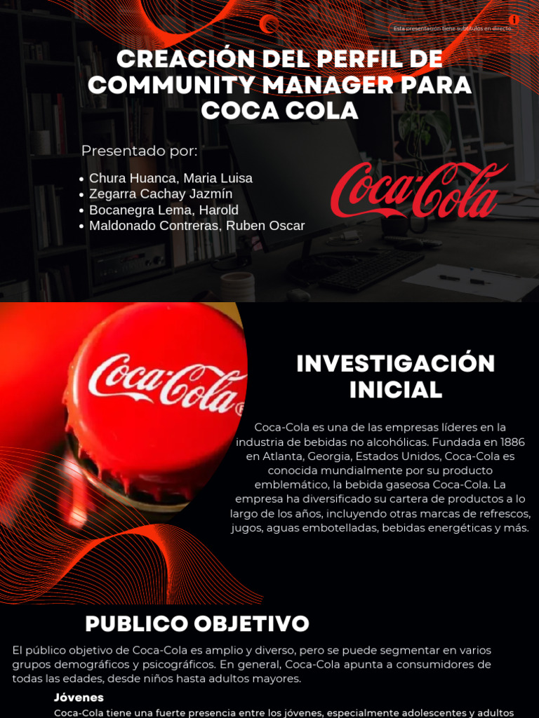 Community Manager para Coca-Cola | PDF | Coca Cola | Refresco