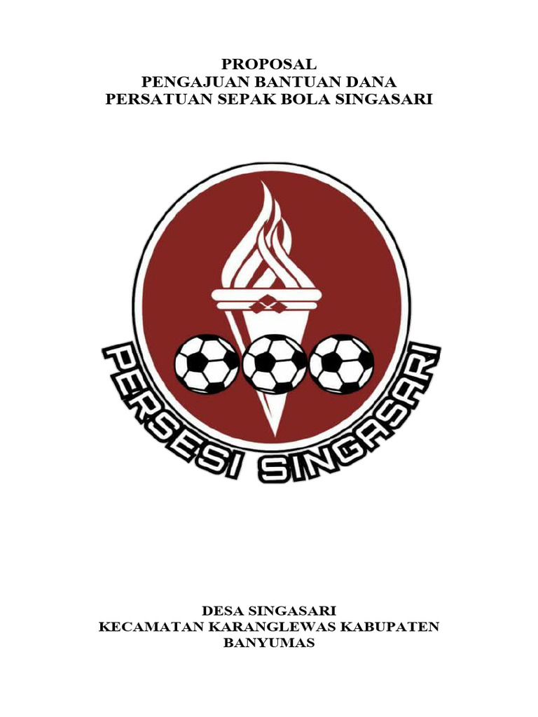 Bantuan Dana Persepakbolaan Singasari | PDF