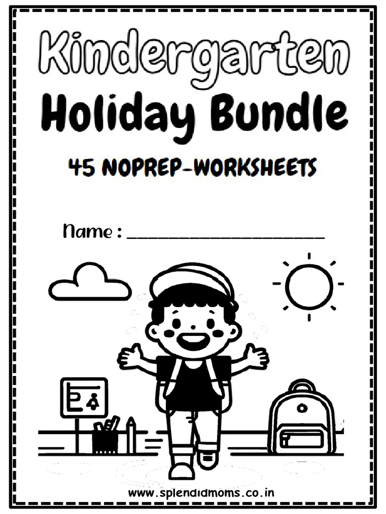 Kindergarten Holiday Bundle Free Worksheets | PDF | Linguistics | Languages