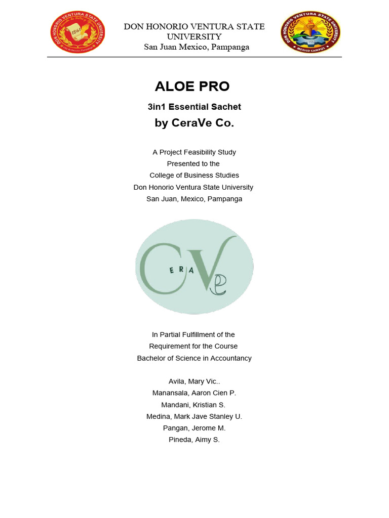 Aloe Pro 3-in-1 Product Feasibility Study | PDF | Unemployment Benefits ...